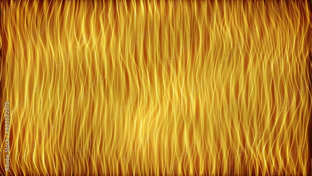 Abstract Gold Strings Waving Fx Background Loop/ 4k animation of an ...