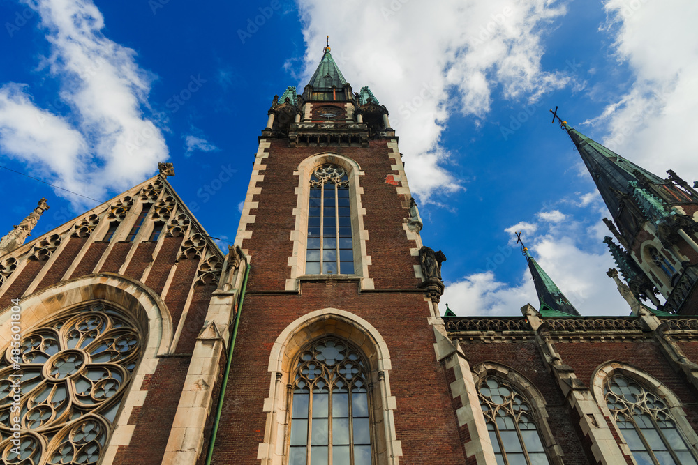 Christian architecture cathedral building perspective foreshortening ...