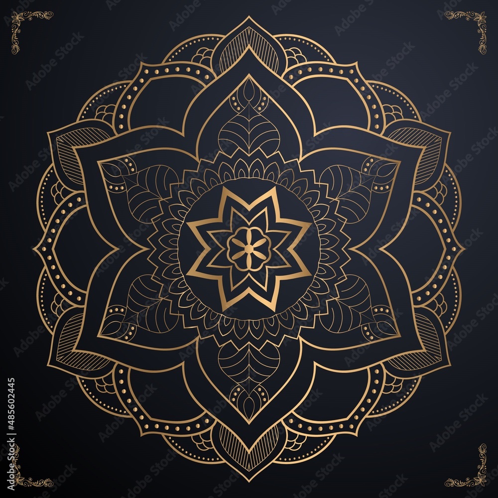 Print ready mandala design Stock Vector | Adobe Stock
