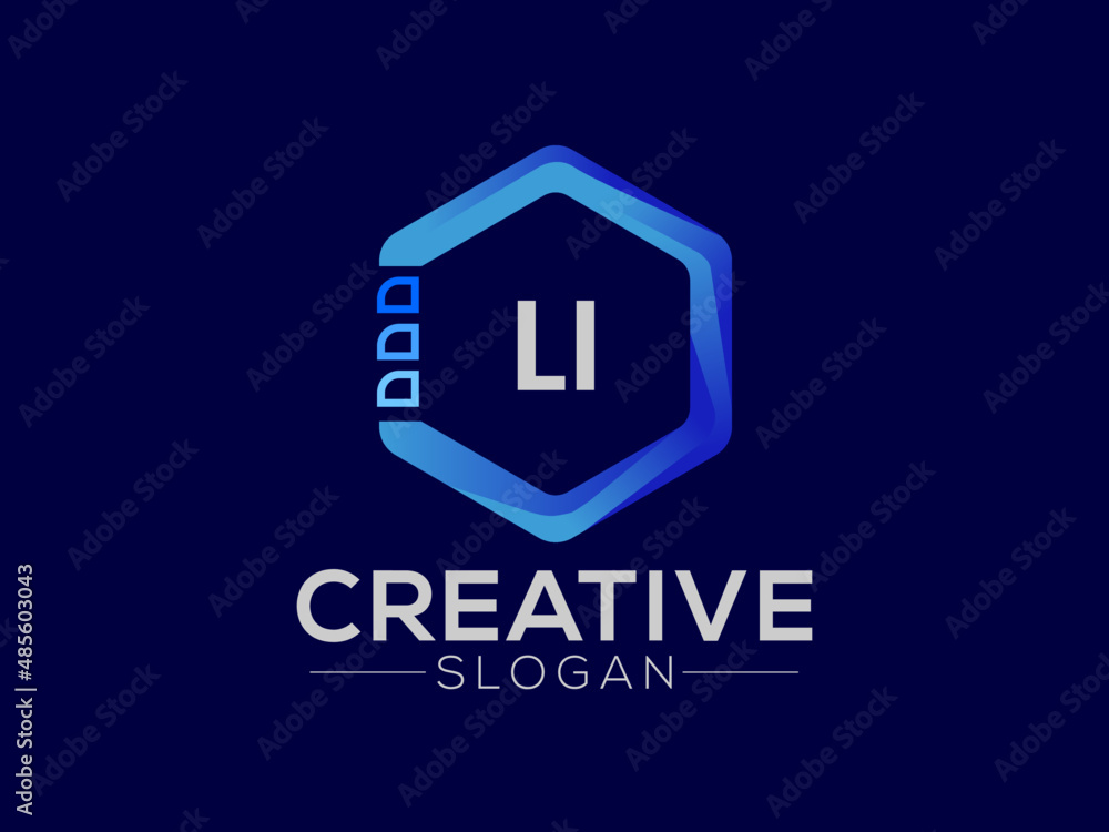 LI logo, LI letter logo design, LI Minimal logo, LI Shield Logo, LI ...