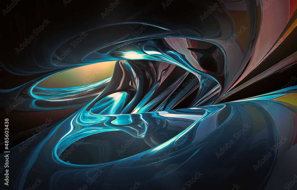 3d abstract futuristic Renders Stock Illustration | Adobe Stock