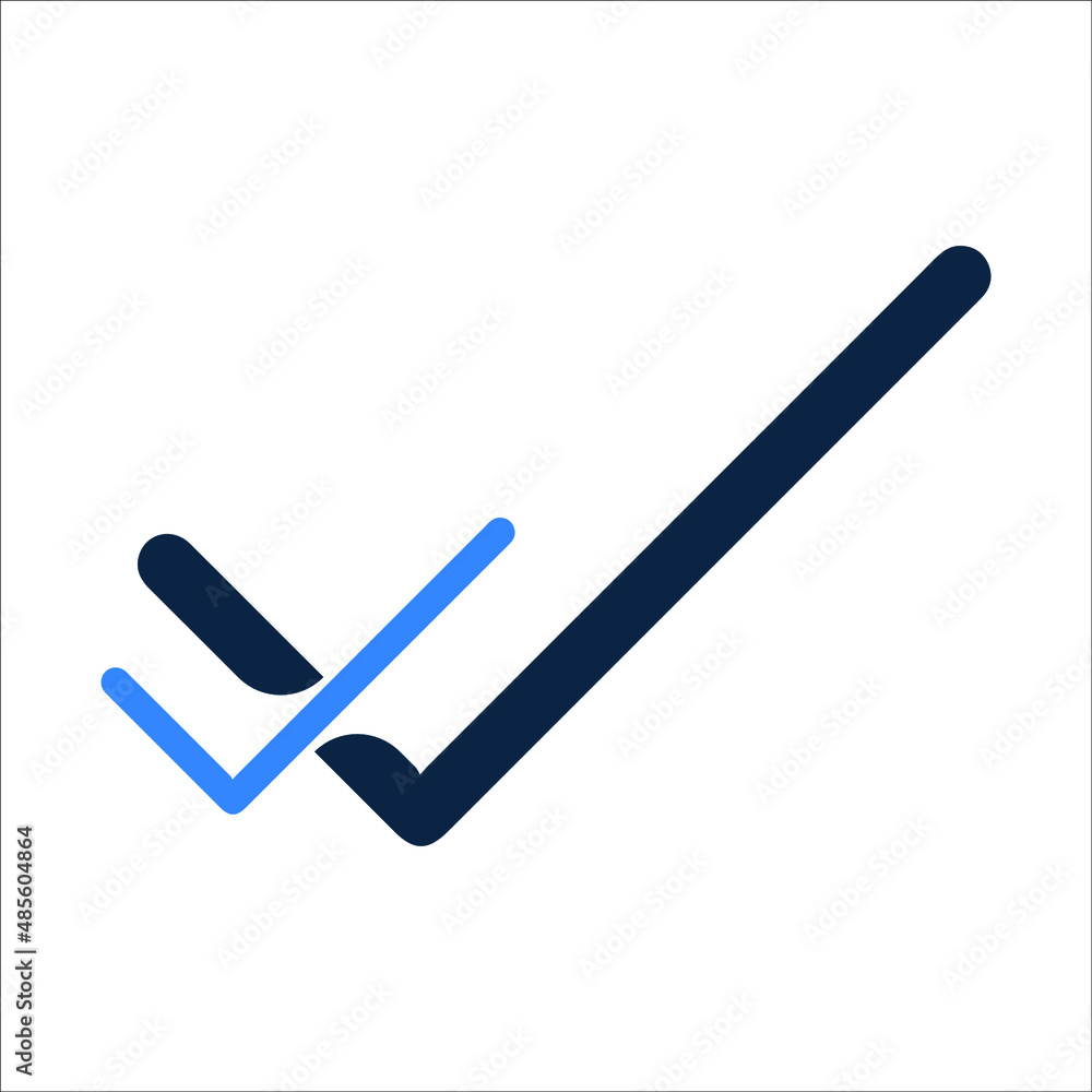 Check mark and task done icon Stock Vector | Adobe Stock