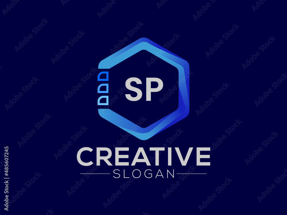 SP logo, SP letter logo design, SP Minimal logo, SP Shield Logo, SP ...