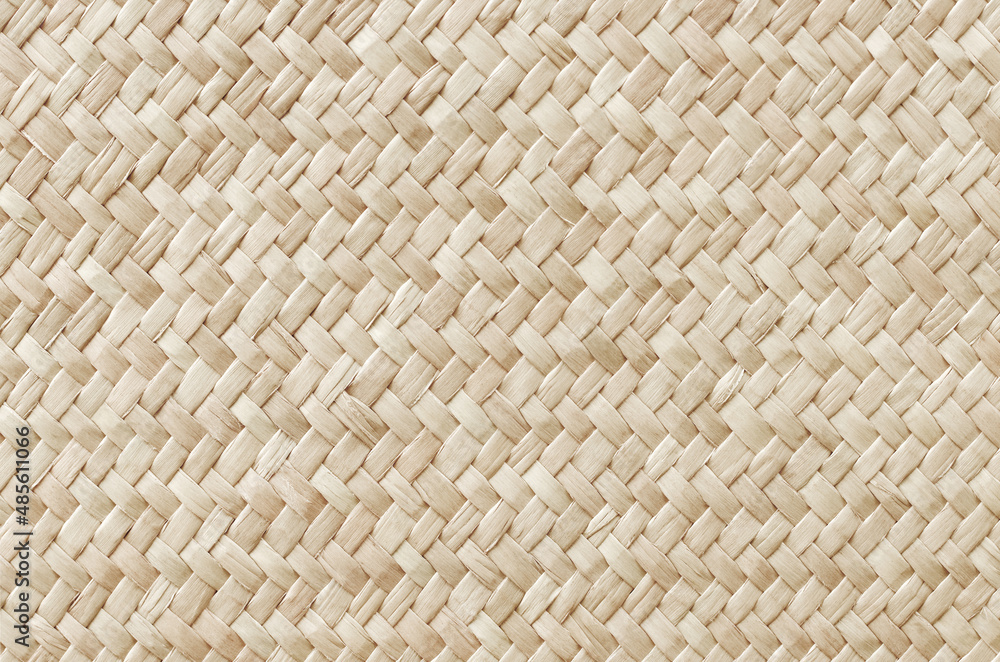 Pattern of reed weaving mat with vintage style for background and ...