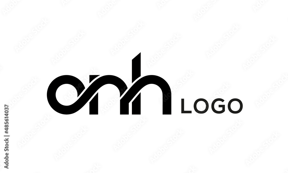Letter ONH creative logo design vector Stock Vector | Adobe Stock