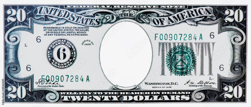 20 Dollar Bill Border