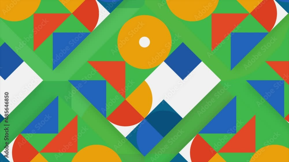 Geometric shapes in abstraction. Motion. An abstraction in which ...