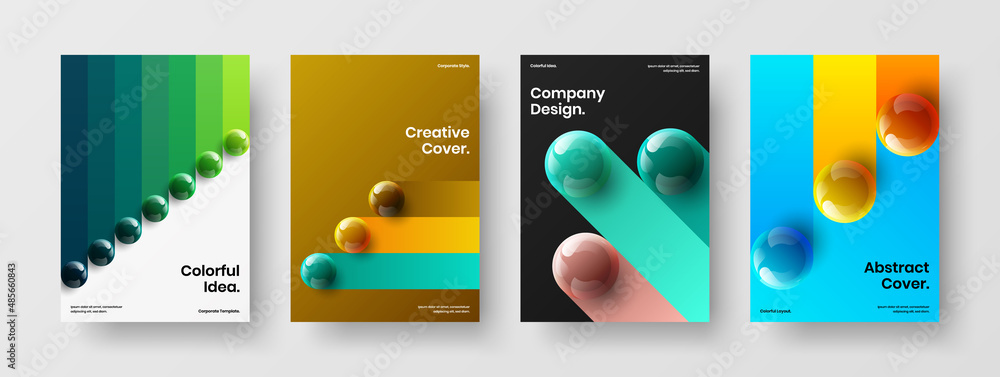 Simple handbill design vector illustration composition. Multicolored ...