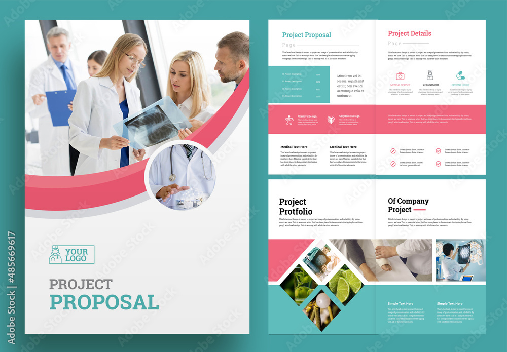 Medical & Health Care Project Proposal Stock Template | Adobe Stock