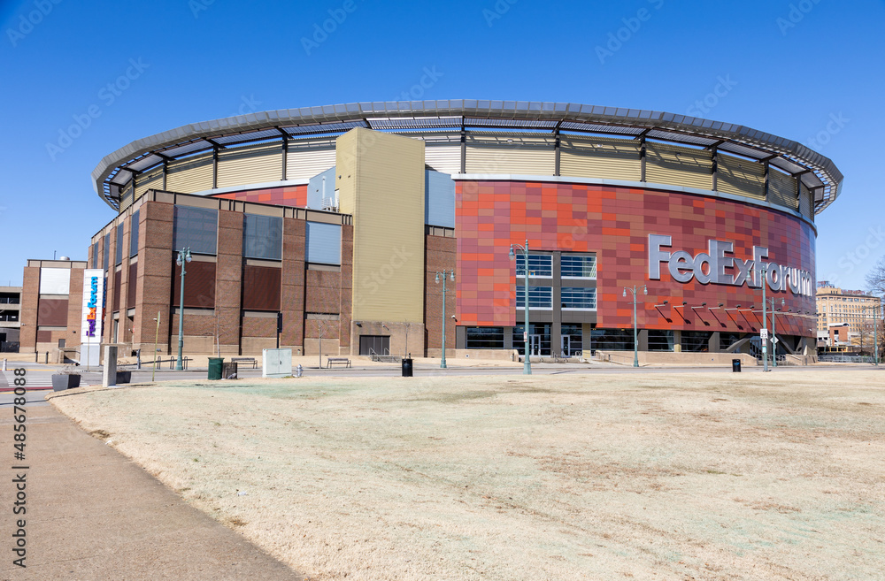 FedEx Forum in Downtown Memphis, TN. Stock Photo | Adobe Stock