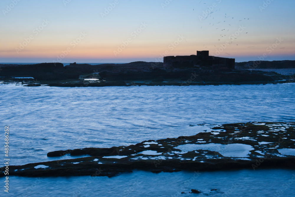 Mogador Island at sunet, Essaouira, formerly Mogador, Morocco, North ...