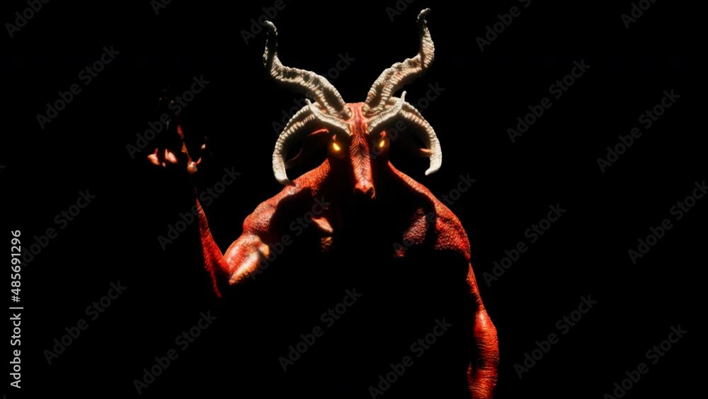 Goat Demon Baphomet VJ Loop - behold to the symbol of hell! Hold your ...