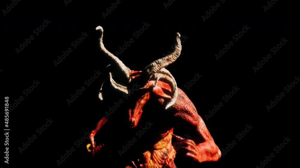 Goat Demon Baphomet VJ Loop - behold to the symbol of hell! Hold your ...