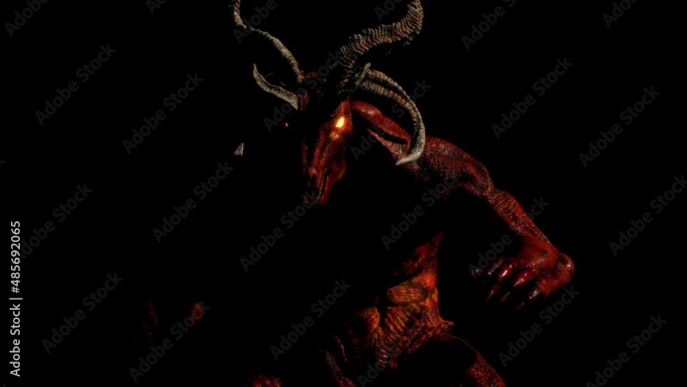 Goat Demon Baphomet VJ Loop - behold to the symbol of hell! Hold your ...