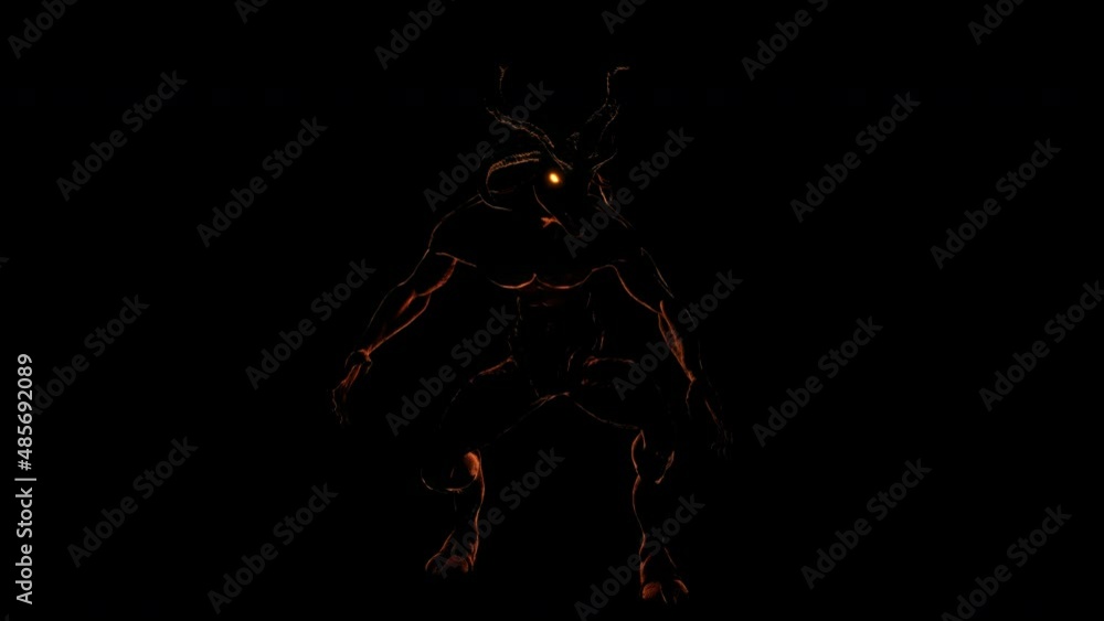 Goat Demon Baphomet VJ Loop - behold to the symbol of hell! Hold your ...