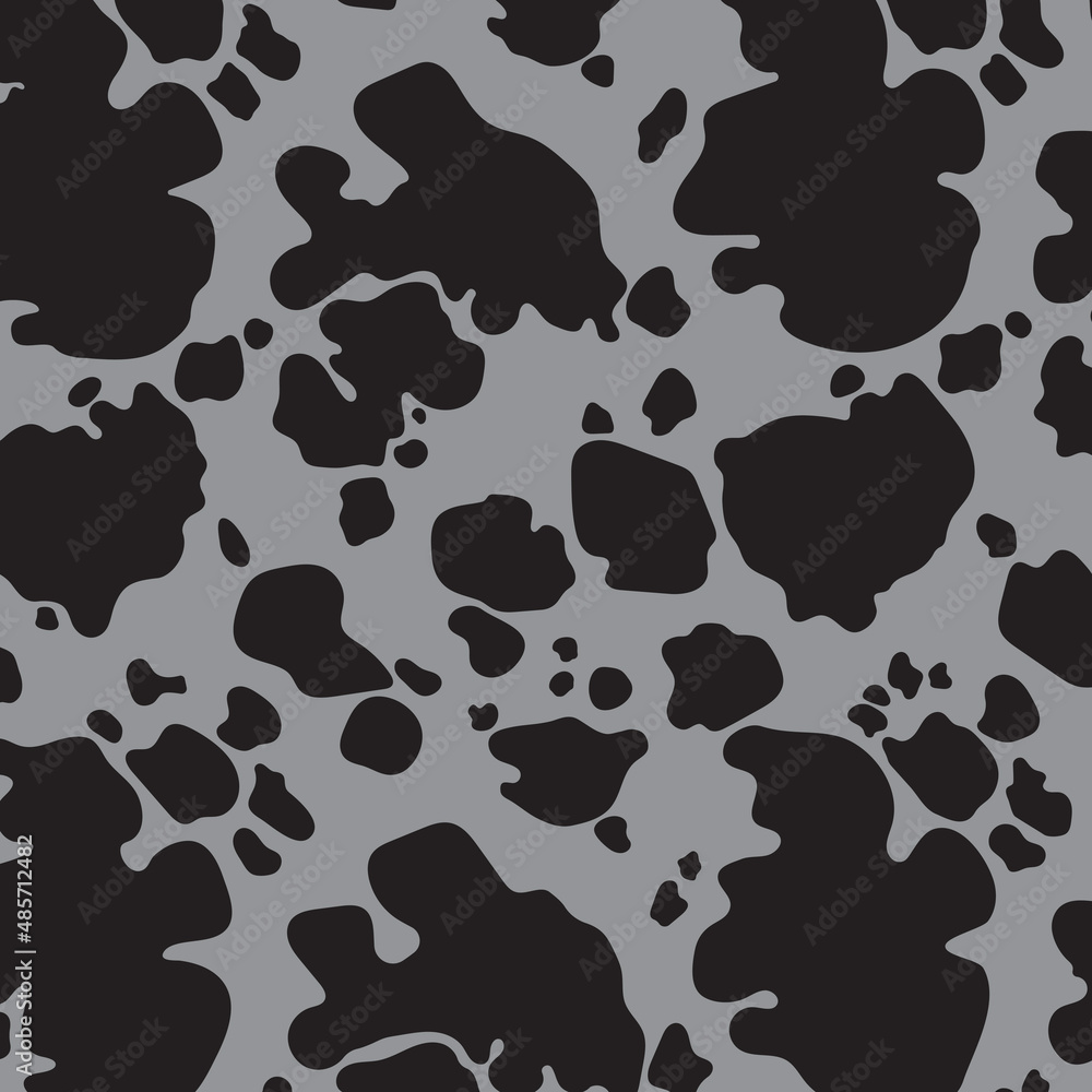 Cow Print Pattern Seamless. Stock Illustration | Adobe Stock