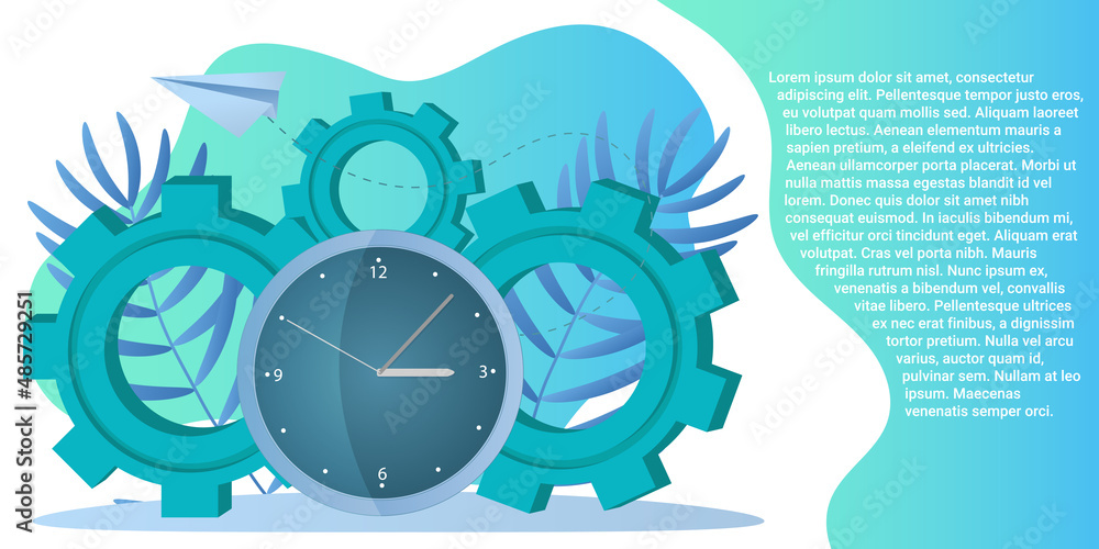 Time management.A smartphone with a timer, an hourglass and a ...