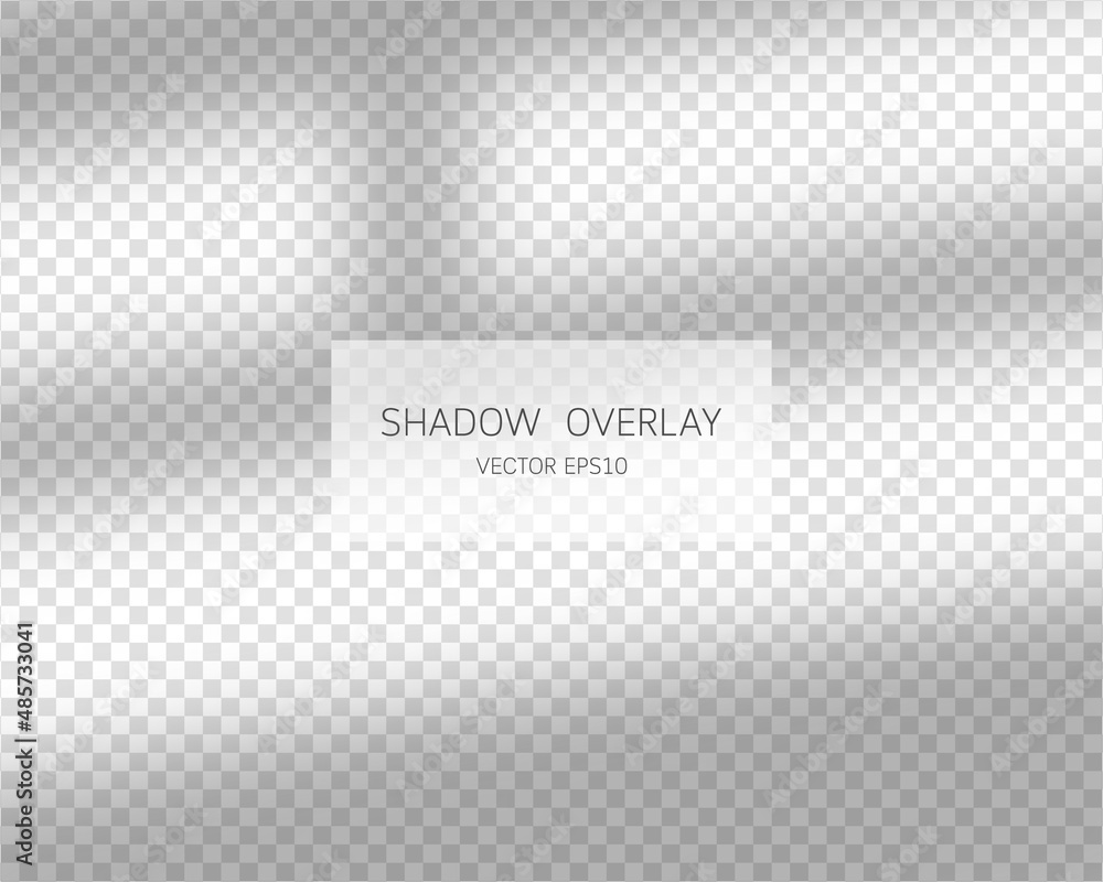 Shadow overlay effect. Natural shadows from window isolated on ...