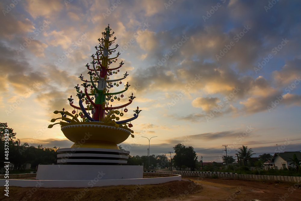 Mount Perak Roundabout Located in Tamiang Layang, East Barito Regency ...