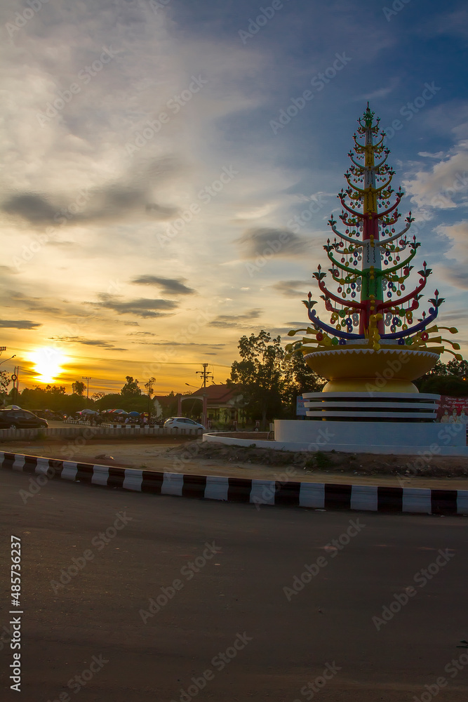 Mount Perak Roundabout Located in Tamiang Layang, East Barito Regency ...