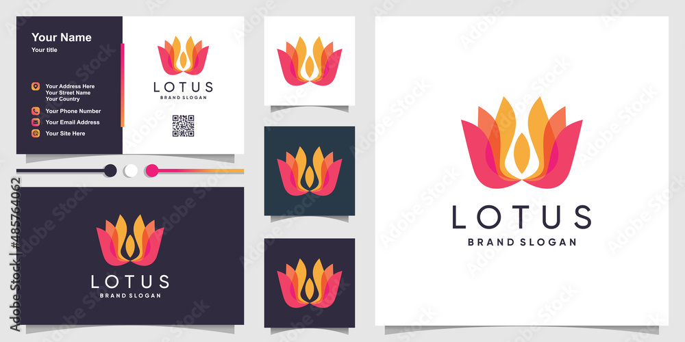 Lotus logo concept with fresh and unique style Premium Vector Stock ...