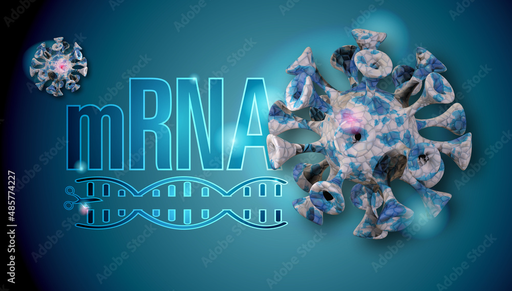 mRNA, therapy, virus, cancer, helix, mRNA Illustration, mRNA helix ...