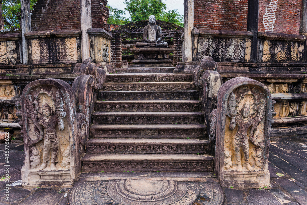 Ancient City of Polonnaruwa, Vatadage (Circular Relic House) in ...