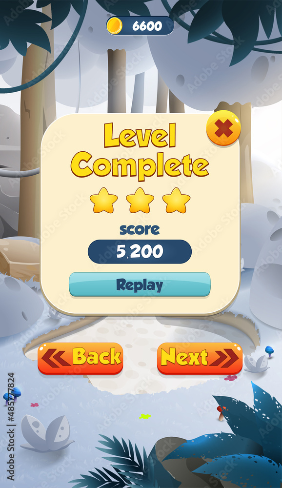 Game Ui Kit Menus, pop up, screens and Game elements Stock Vector ...