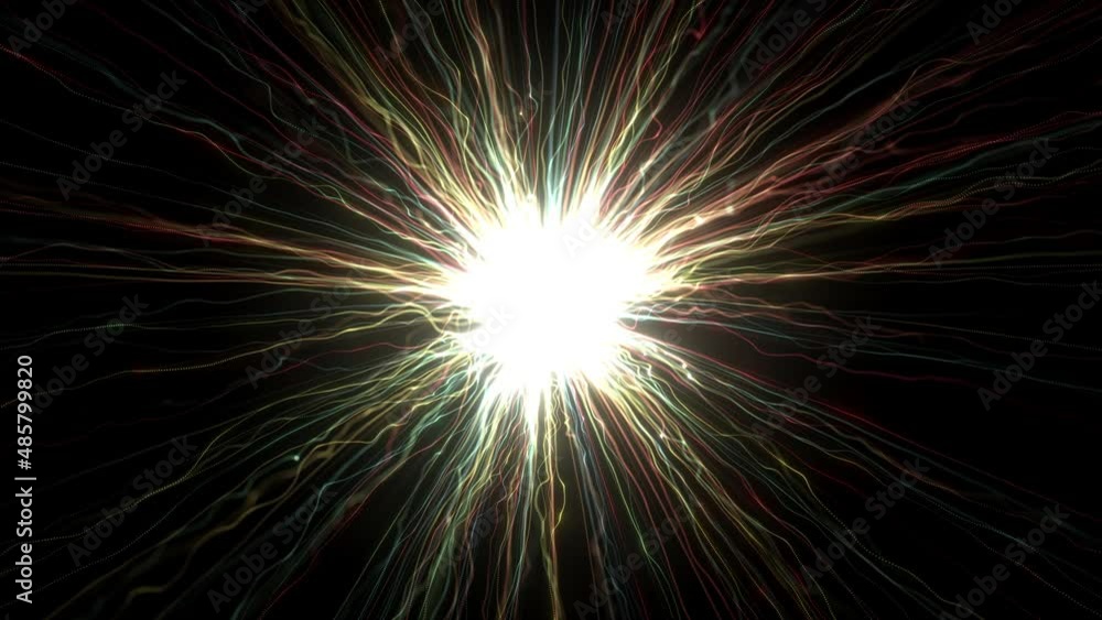 Abstract Slow Motion Shockwave Explosion Background/ 4k animation of an ...