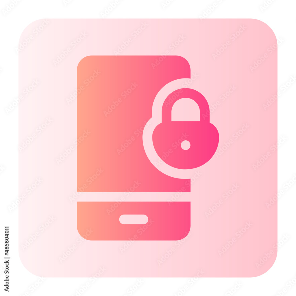 locked gradient icon Stock Vector | Adobe Stock