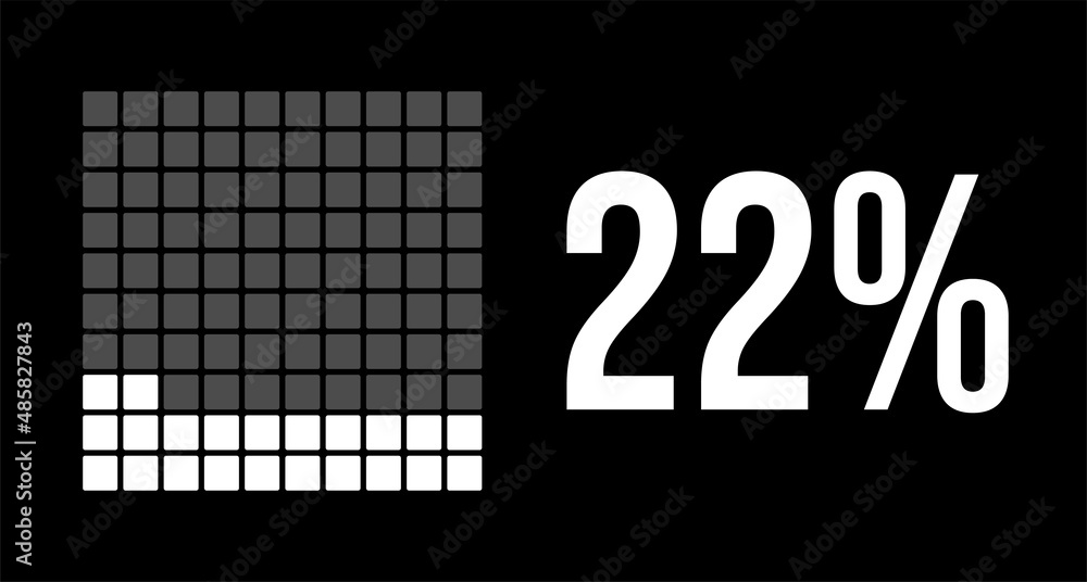 22 Percent Diagram Twenty two Percentage Vector Infographic Rounded 22-percent-diagram-twenty-two-percentage-vector-infographic-rounded