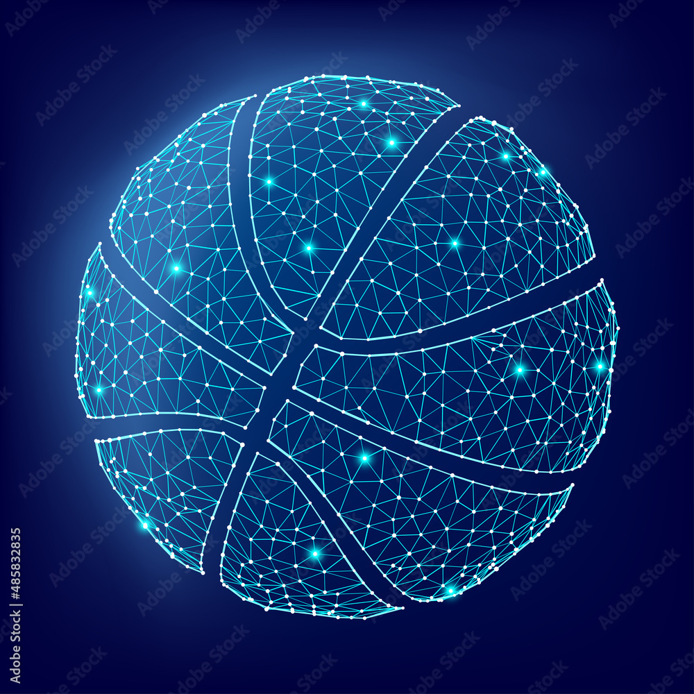 Basketball Ball Lines Vector