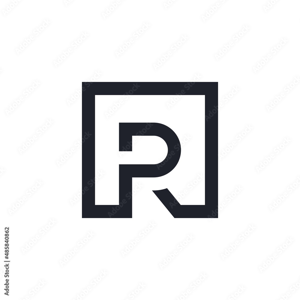 Initial letter R vector logo design concept Stock Vector | Adobe Stock
