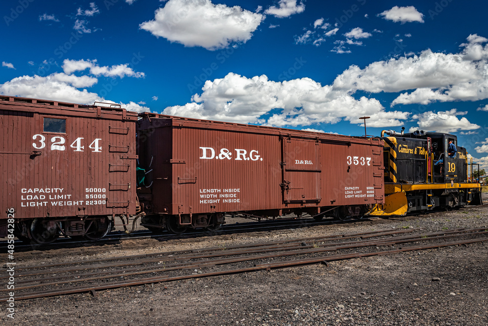 Vintage Narrow Gauge Railroad Freight Box Car Stock Photo | Adobe Stock