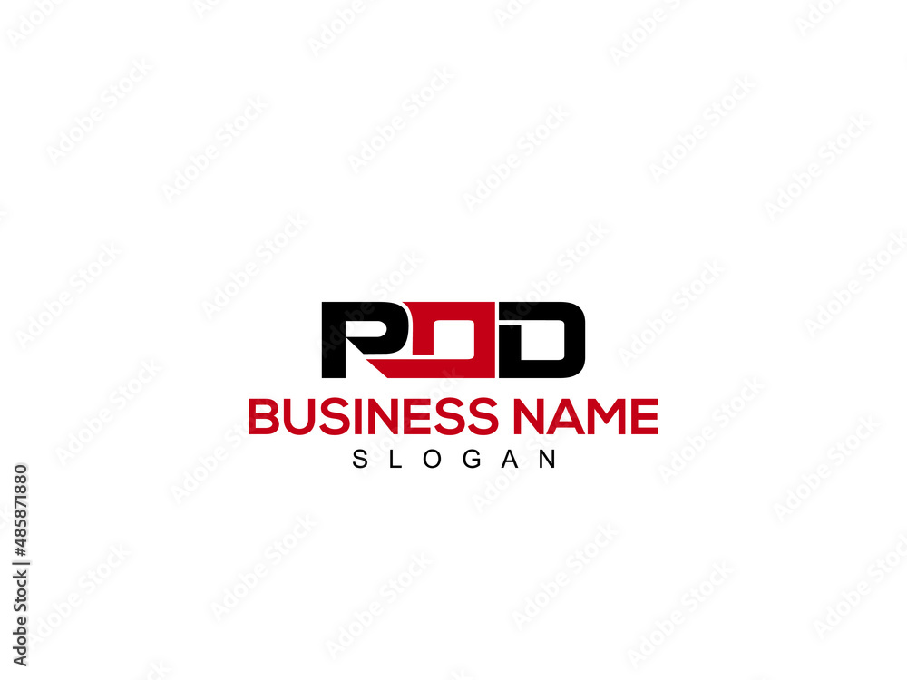 Monogram POD Letter Logo, Abstract POD Logo, Initial po logo letter ...