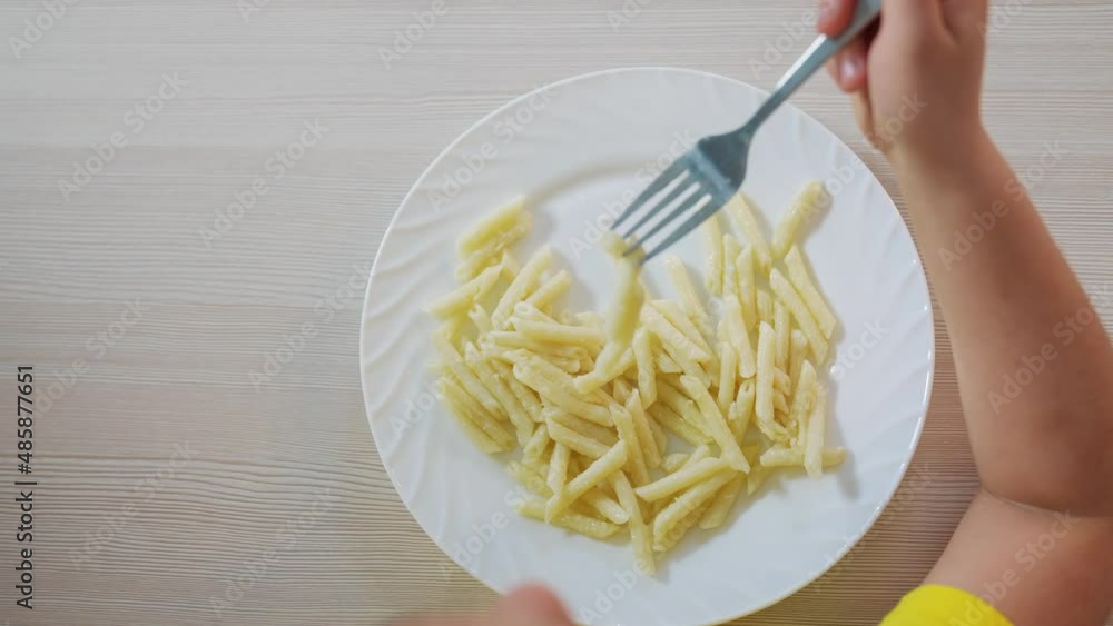 child eating pasta. healthy a food vegetarianism concept. girl child ...