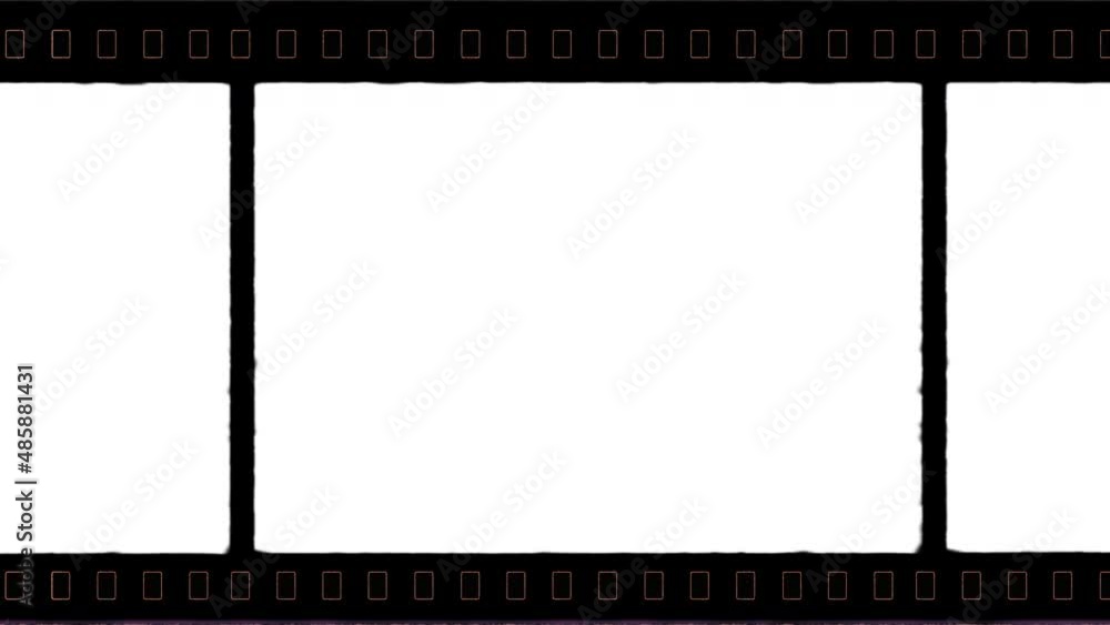 IMAX Film Frame with Sprocket Hole and Film Edge Flare for Retro ...