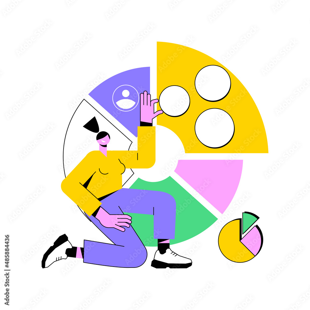 Audience segmentation abstract concept vector illustration. Customer ...