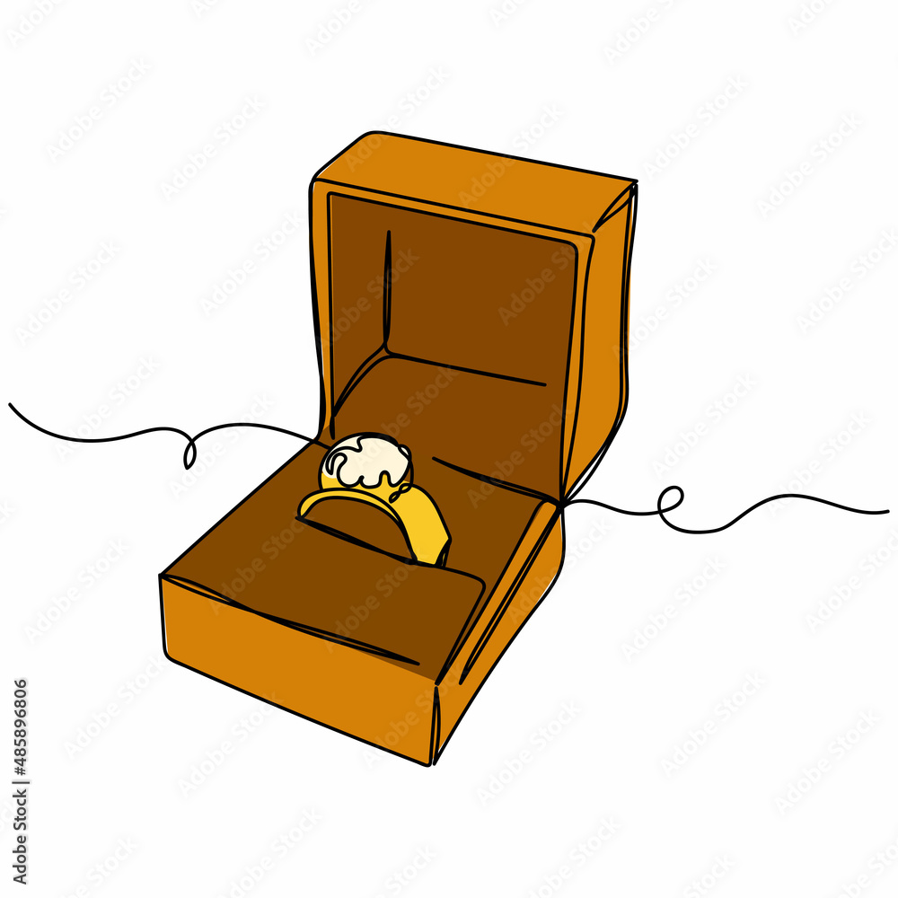 Vector abstract continuous one single simple line drawing icon of ...