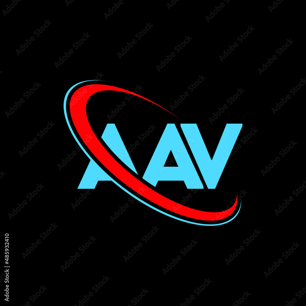 AAV logo. AAV letter. AAV letter logo design. Intitials AAV logo linked ...