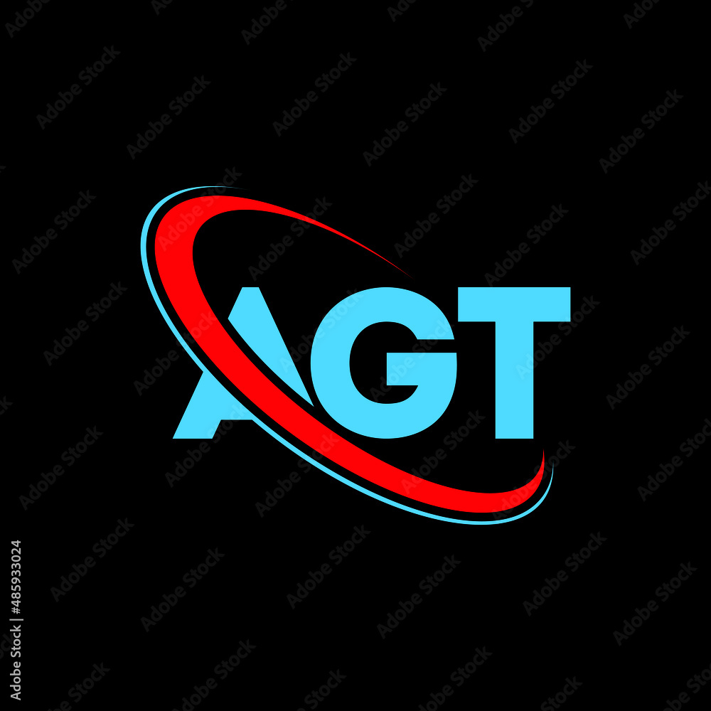 AGT logo. AGT letter. AGT letter logo design. Initials AGT logo linked ...