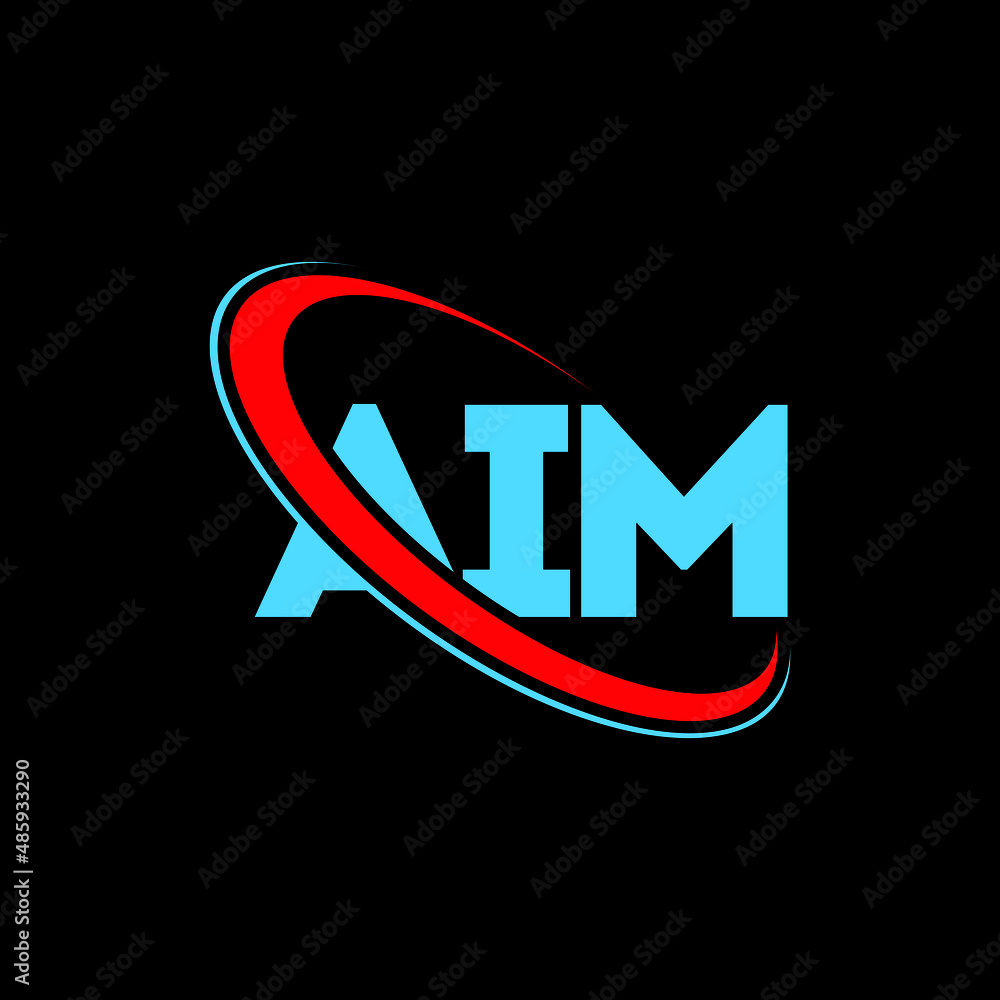 AIM logo. AIM letter. AIM letter logo design. Initials AIM logo linked ...
