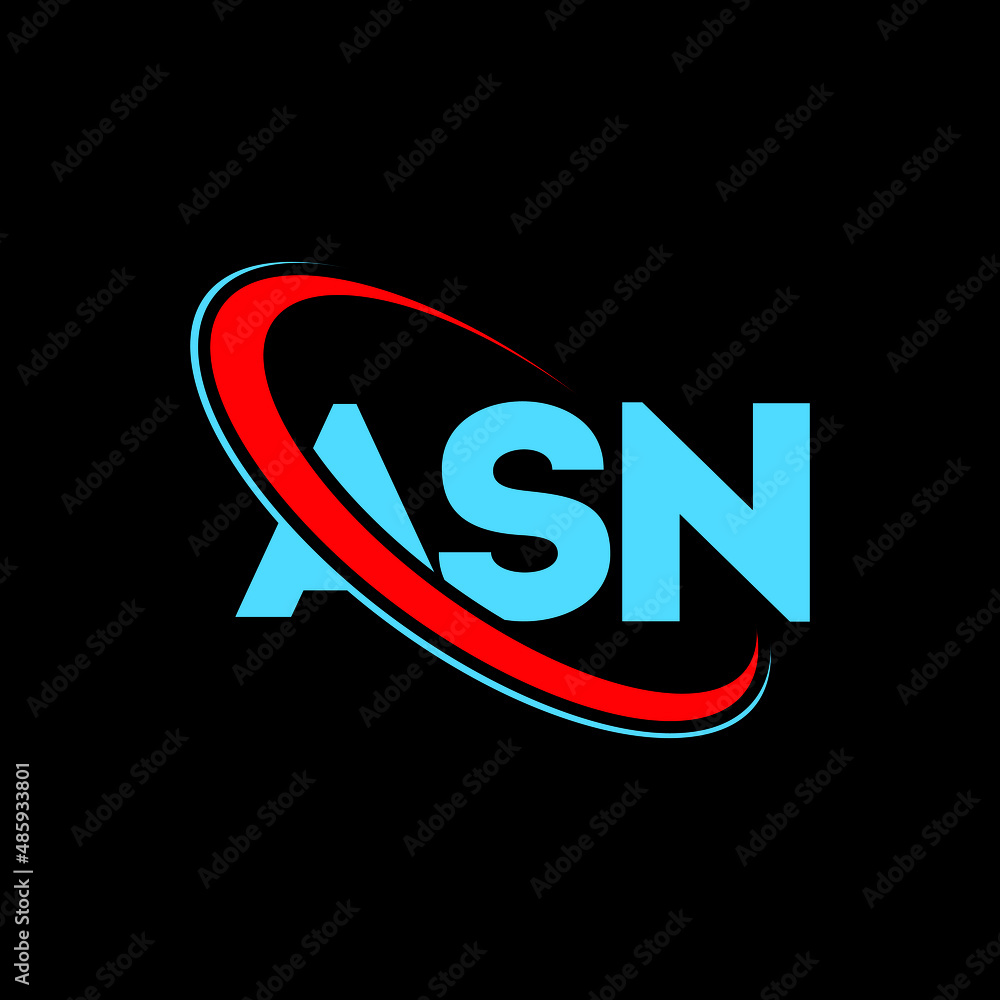 ASN logo. ASN letter. ASN letter logo design. Initials ASN logo linked ...