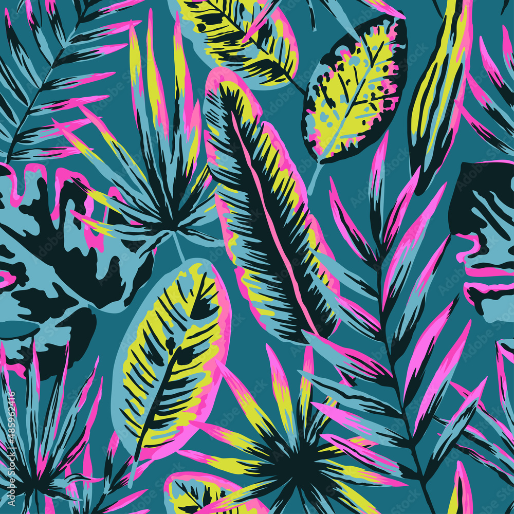 Tropical Pattern Neon