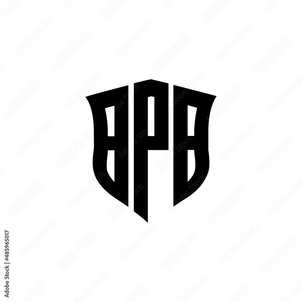 BPB letter logo design with white background in illustrator, vector ...