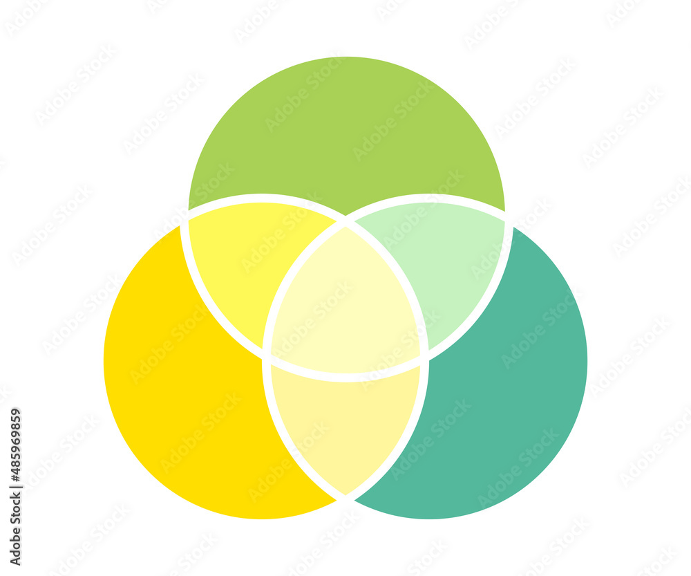 Venn diagram circles chart infographic. Vector design elements for ...