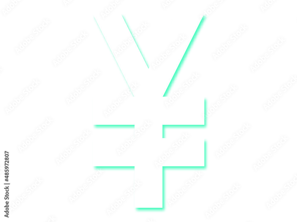 design of the symbol of the official currency of japan, the yen or yuan ...