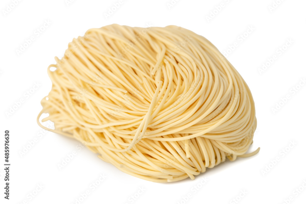 dry noodles isolated on white background, traditional food Stock Photo ...
