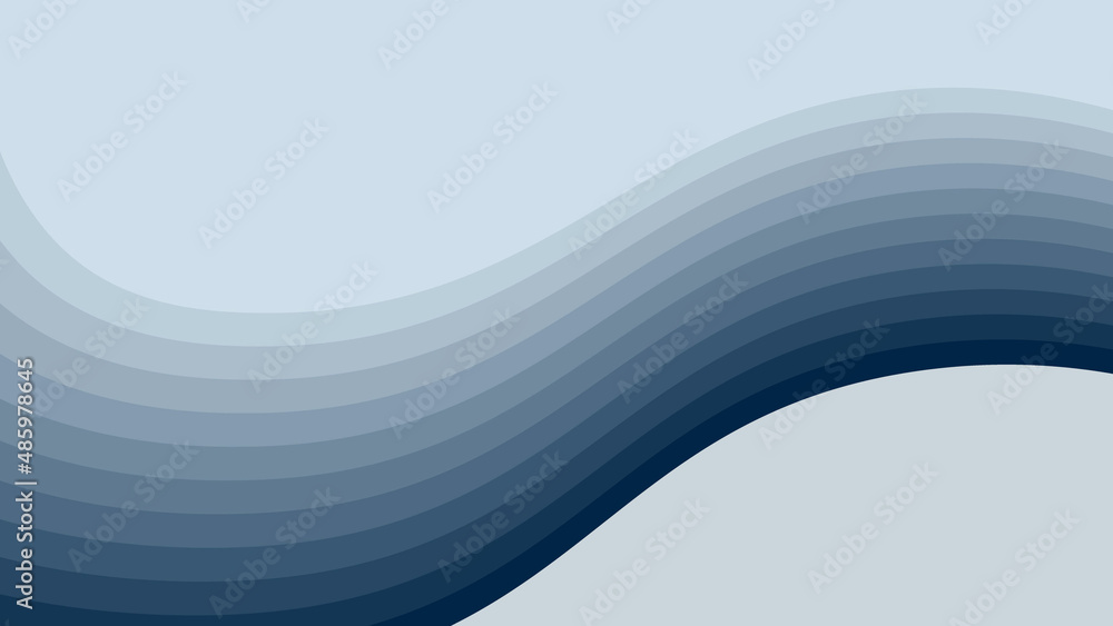 Abstract paper cut style design. Dynamic blue and gray gradient ...