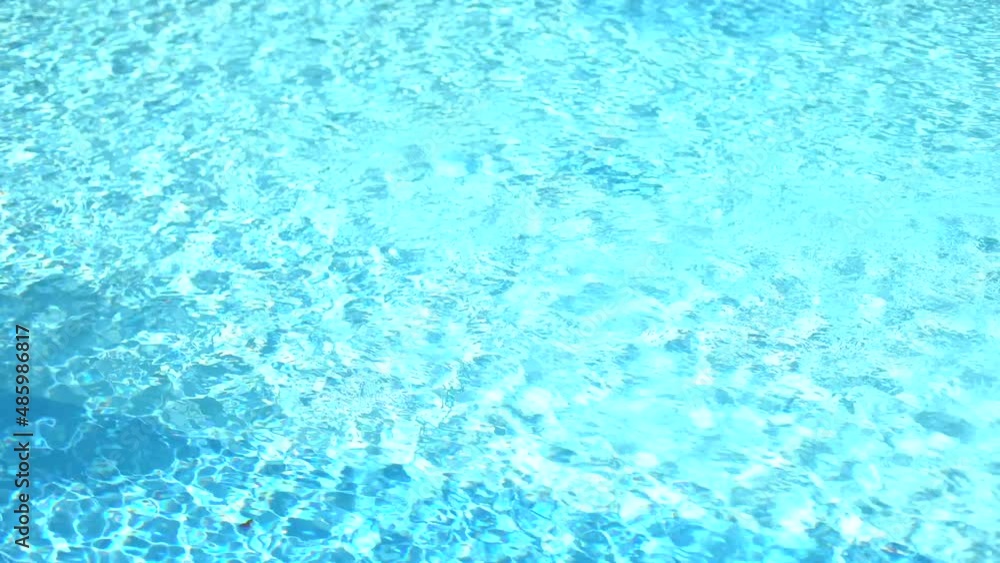 Water surface texture, Slow motion looping clean swimming pool ripples ...